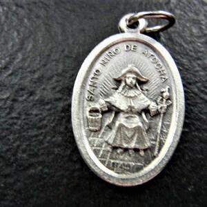 Our Lady of Guadalupe & Nino De Atocha on Back 1" Tall Oval Medal NEW ...