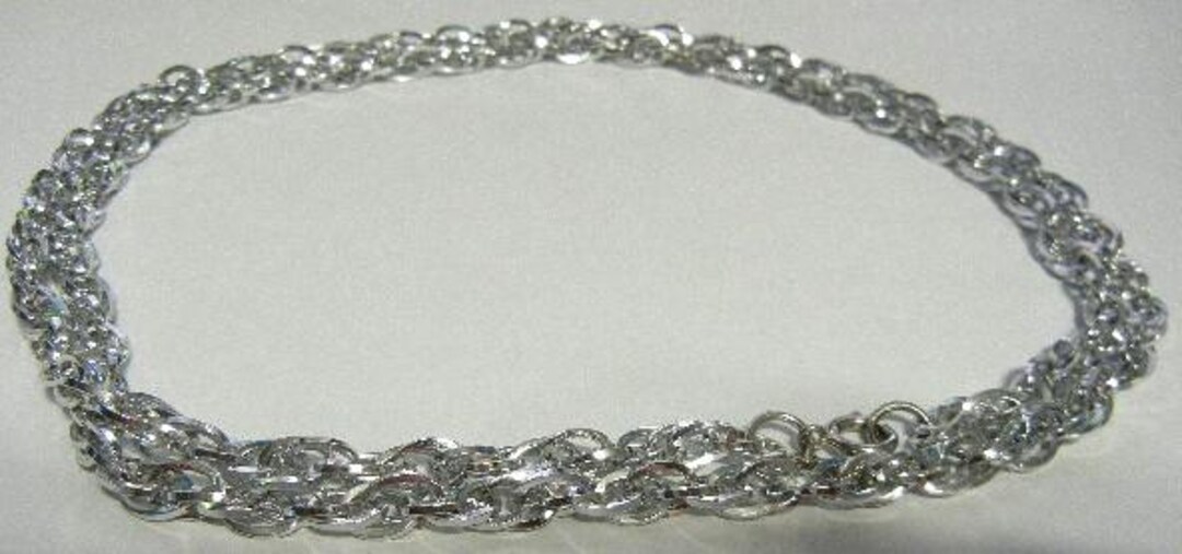 Vintage Sarah Coventry Silver Tone Chain Necklace 36" - Etsy