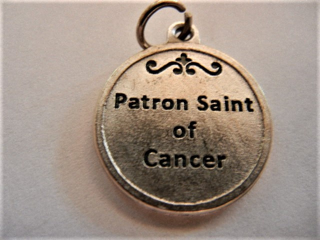 St. Peregrine Patron Saint of Cancer 3/4" Tall Silver Tone MADE IN ...