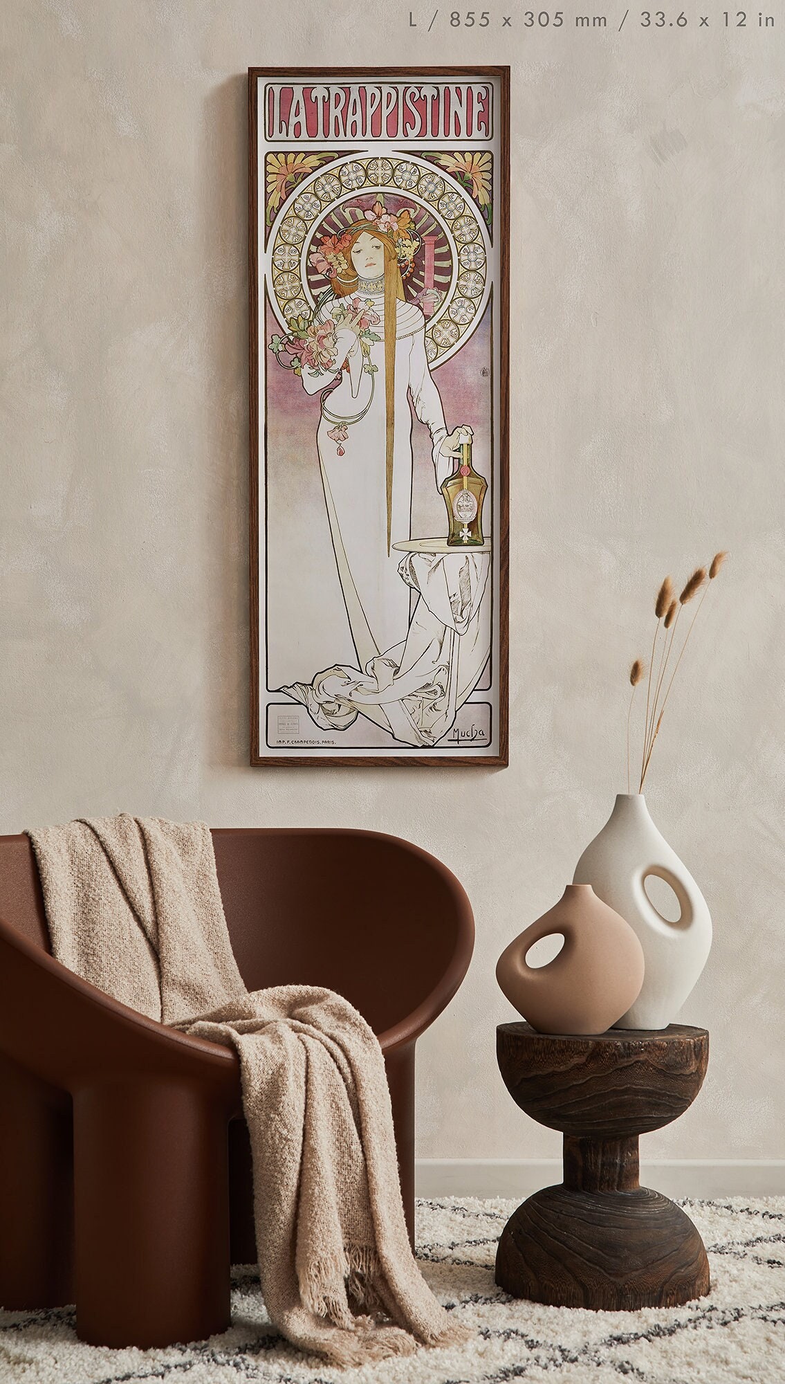 La Trappistine Poster, Alphonse Mucha Art, Vintage Advertising Poster ...