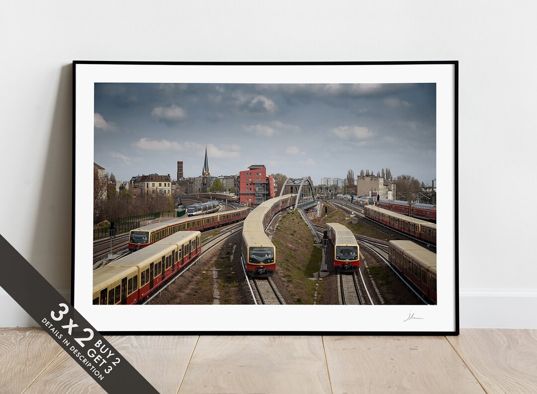 Berlin Trains Photo, S-bahn Poster Print, Berlin Ostkreuz, Railway ...