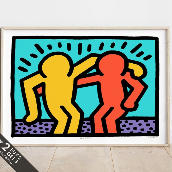 Keith Haring Friends Poster - Etsy
