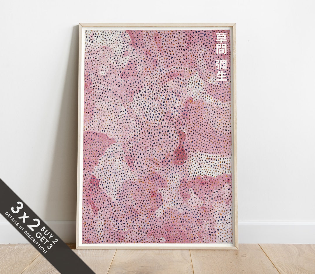 Yayoi Kusama Print Dots on Pink Pattern Abstract Art Print - Etsy Australia