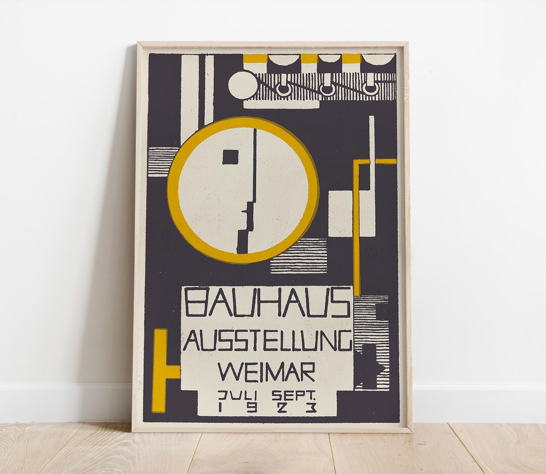 Bauhaus Ausstellung Weimar, Rudolf Baschant, Exhibition Poster ...