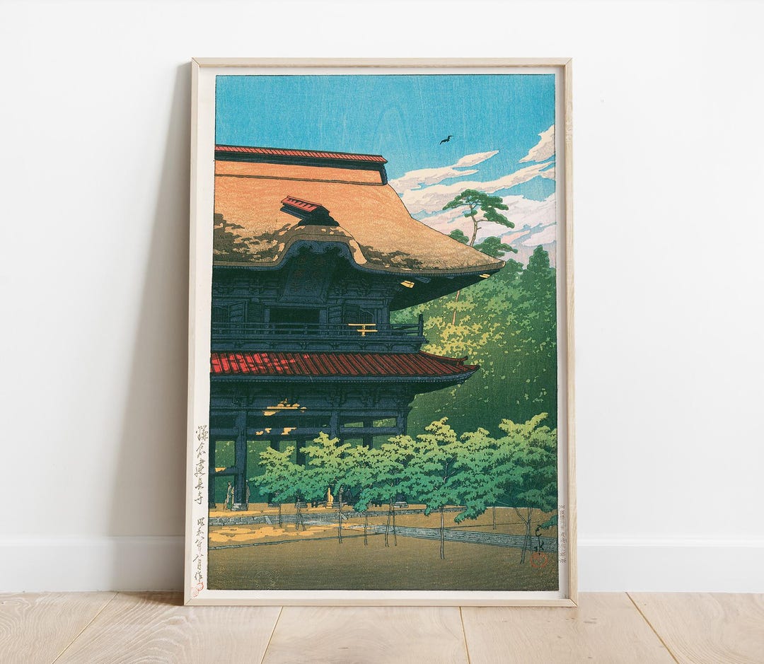 Kencho Temple by Kawase Hasui, Shin-hanga Poster, Japan Wall Art, Home ...