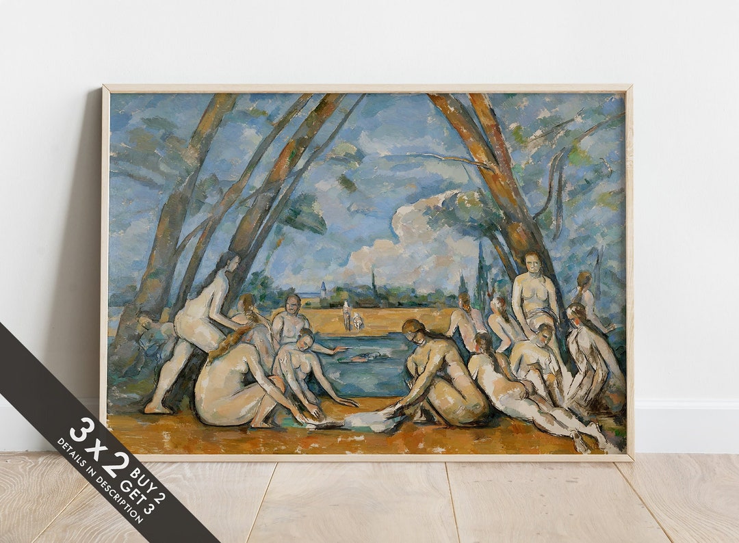 Les Grandes Baigneuses Paul Cézanne Art the Large Bathers - Etsy Les Grandes Baigneuses Paul Cézanne Art the Large Bathers - Etsy