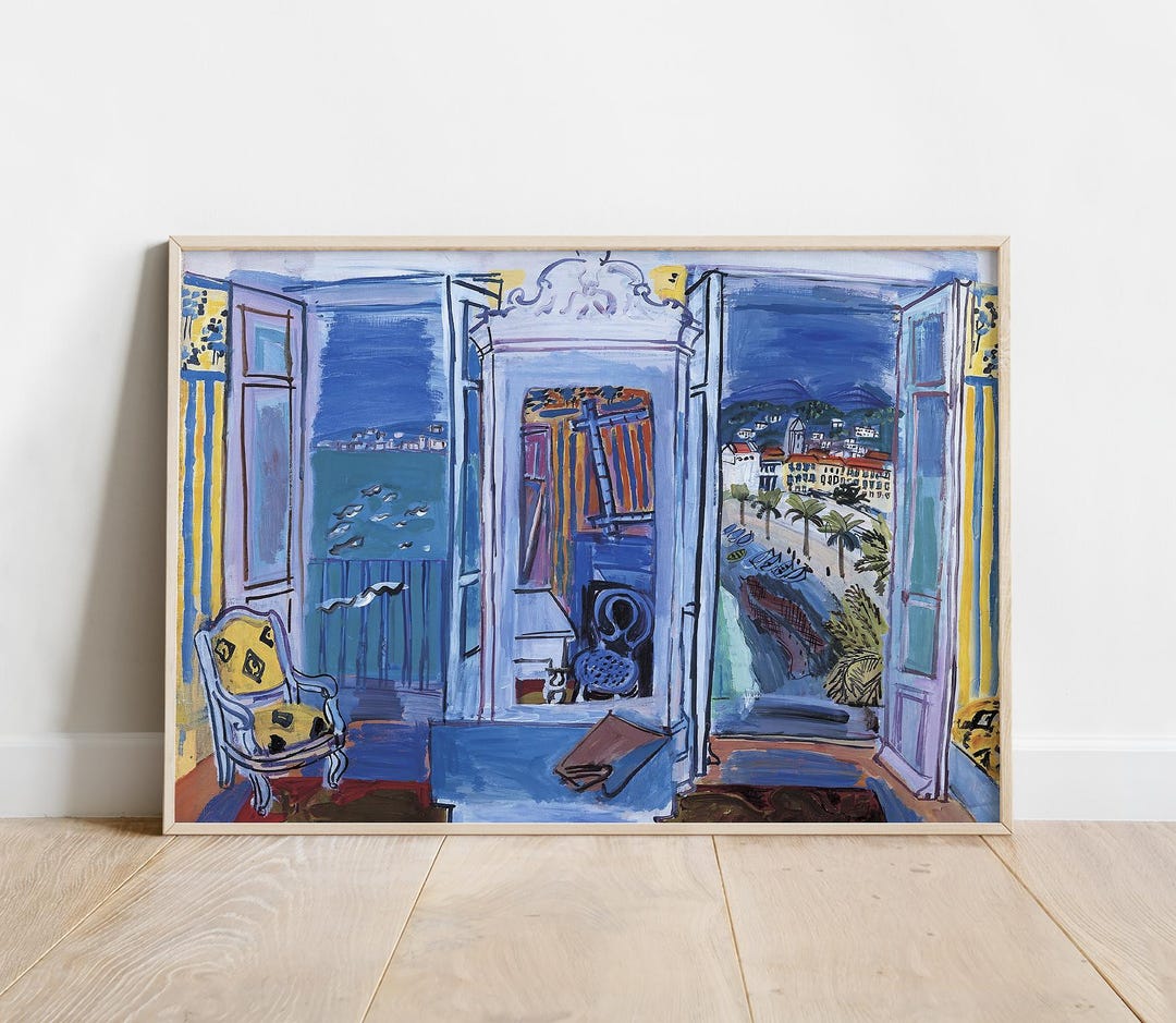 Window Opening on Nice by Raoul Dufy – French Riviera Art, Fauvist ...