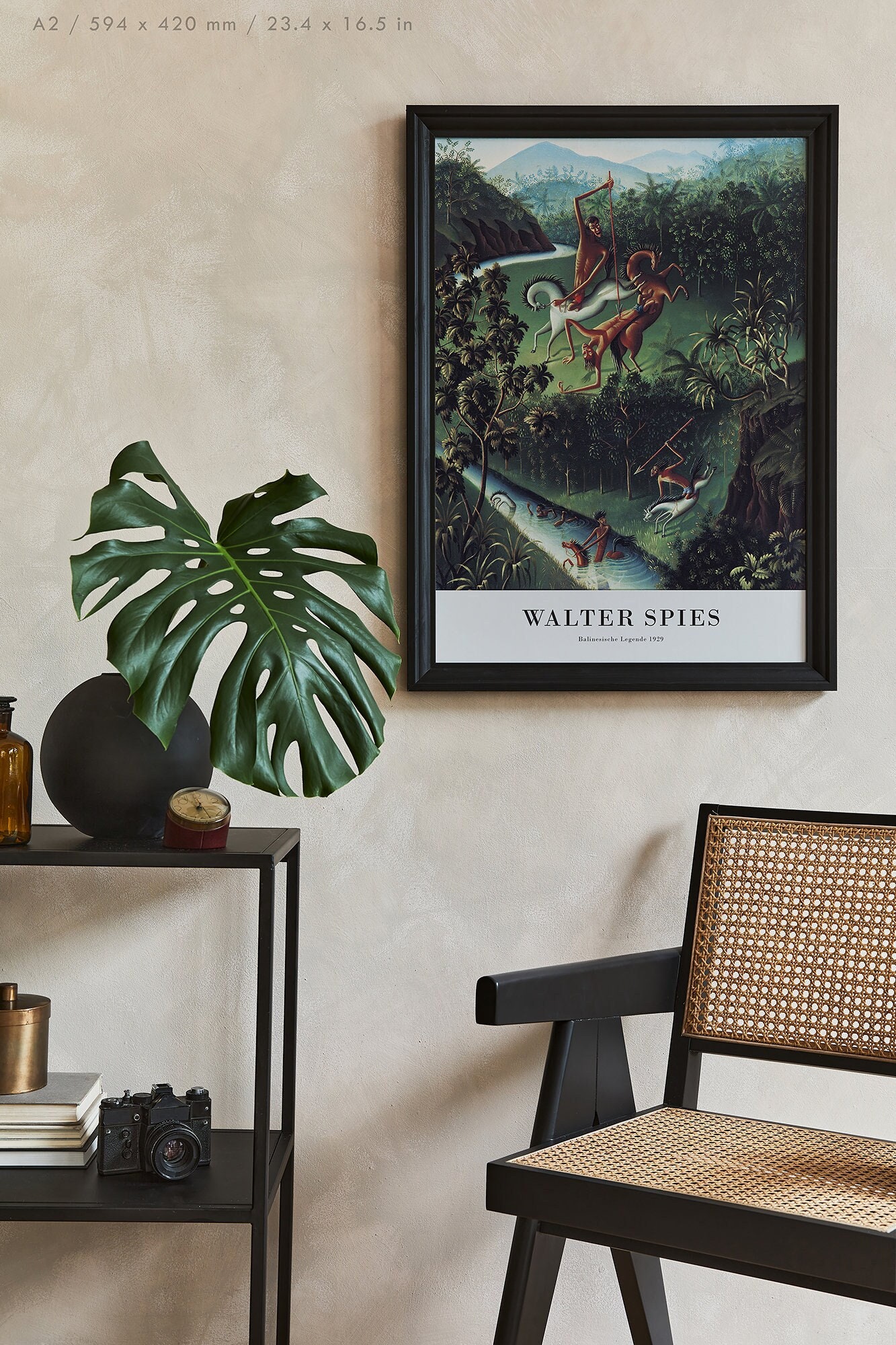 Walter Spies, Balinesische Legende, Primitivist Art, Hanging Wall Decor ...