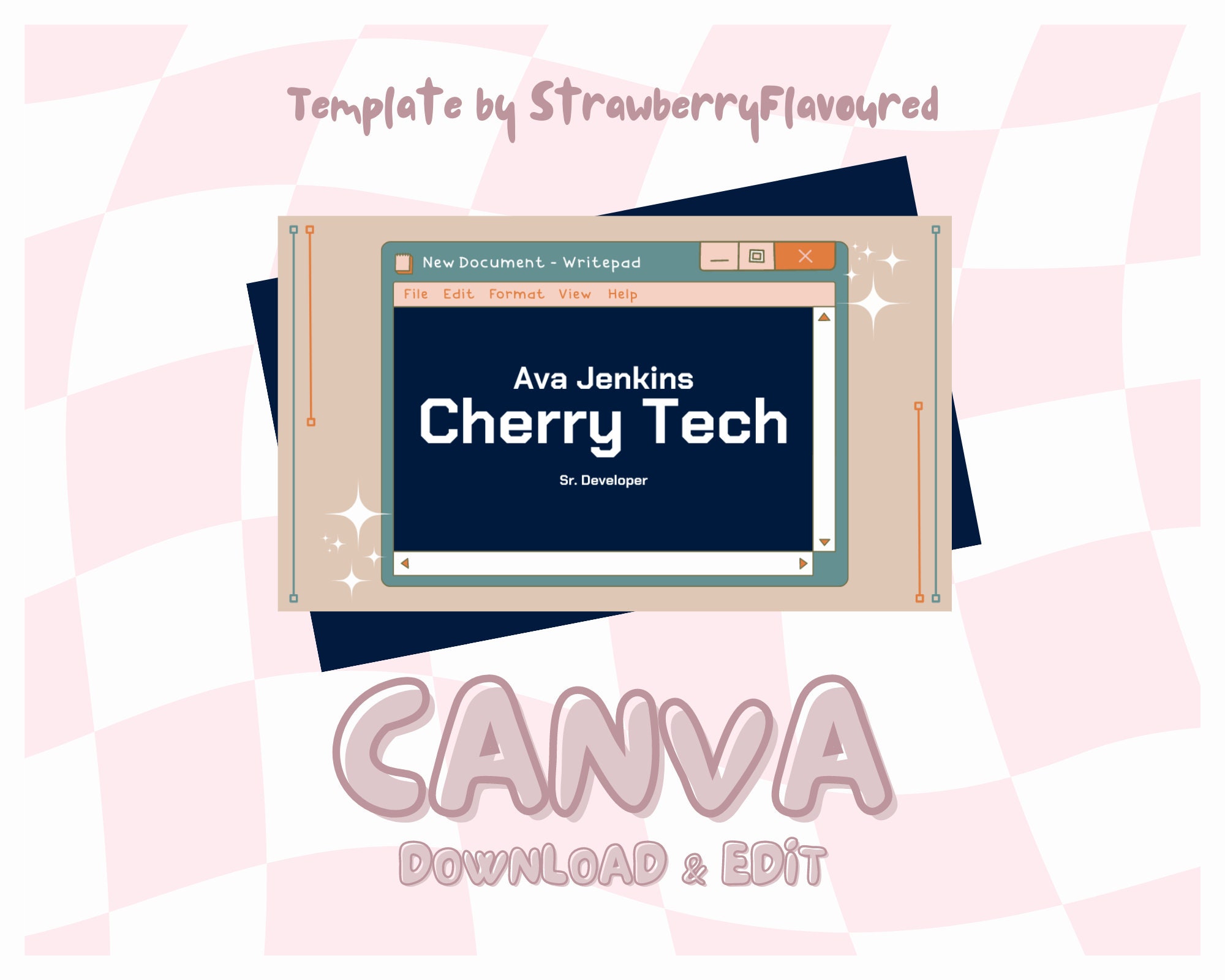 Tech Business Card Template Editable Business Card Template Browser ...