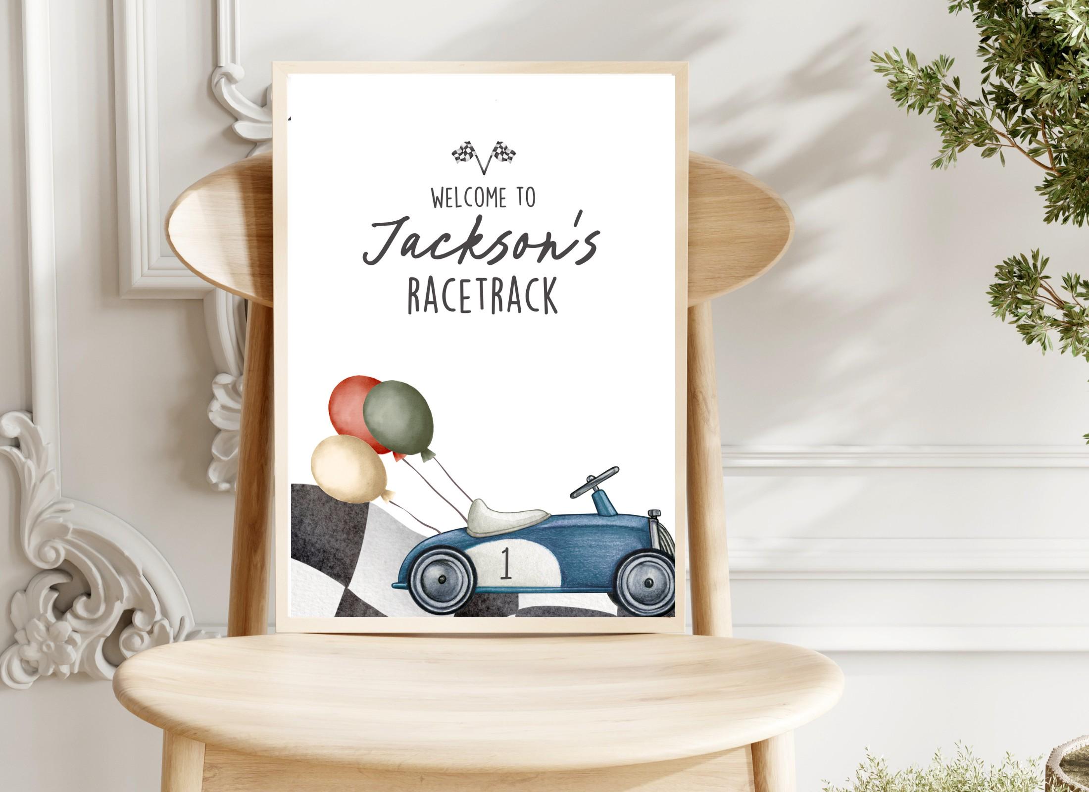 Editable Car Food Label, Hot Car Wheels Food Tent Label, Racing Car ...