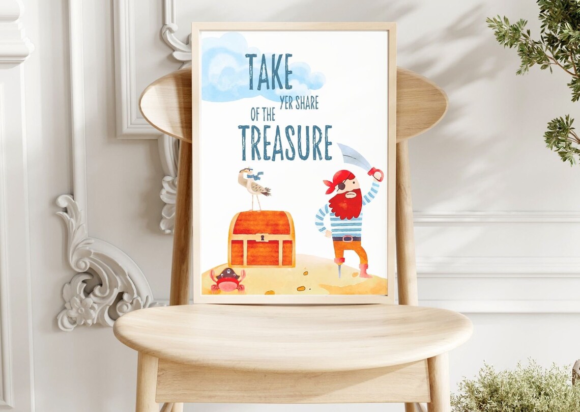 EDITABLE Pirate Cake Topper Ship Cake Topper Boy Birthday Decorations ...