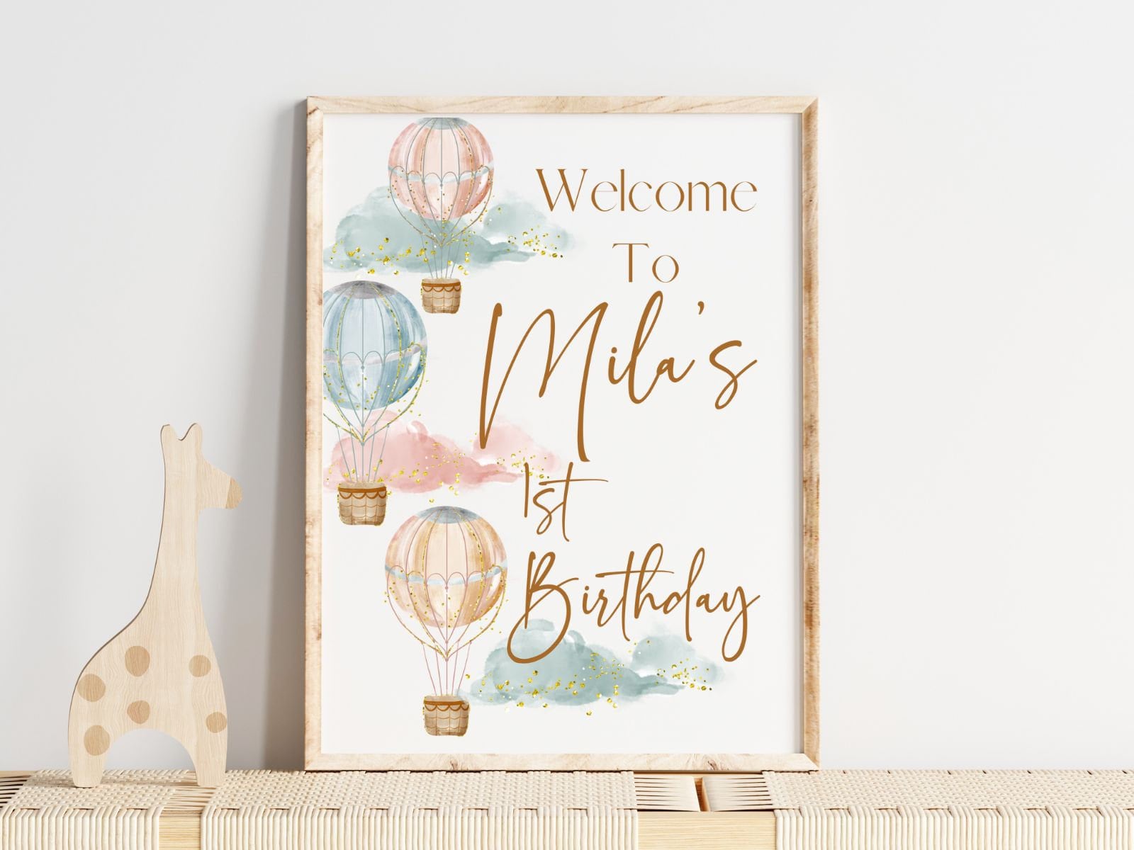 Hot Air Balloon Food Labels up and Away Food Tent Labels Up - Etsy