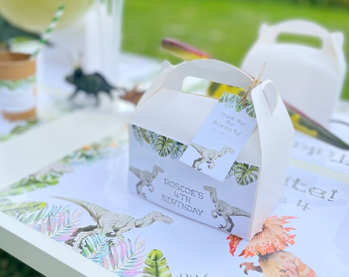 Dinosaur Party Box for Kids Boys Party Birthday Celebrations Jurassic T ...