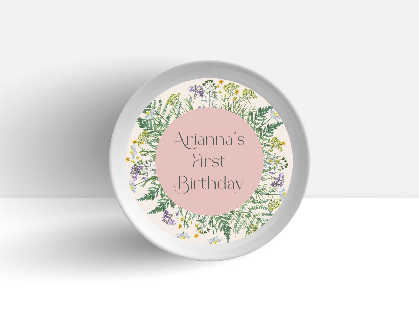 EDITABLE Wildflower Paper Placemat Floral Boho Wild One Garden Party ...
