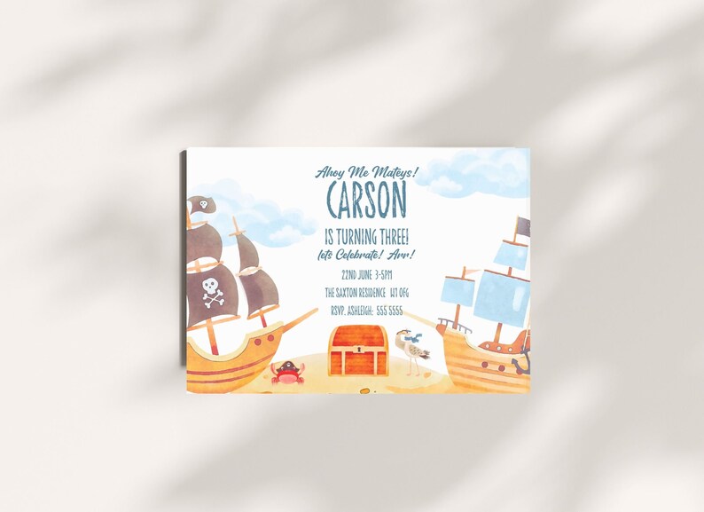 EDITABLE Pirate Paper Water Label Pirate Party Decor Pirate Ship Cup ...