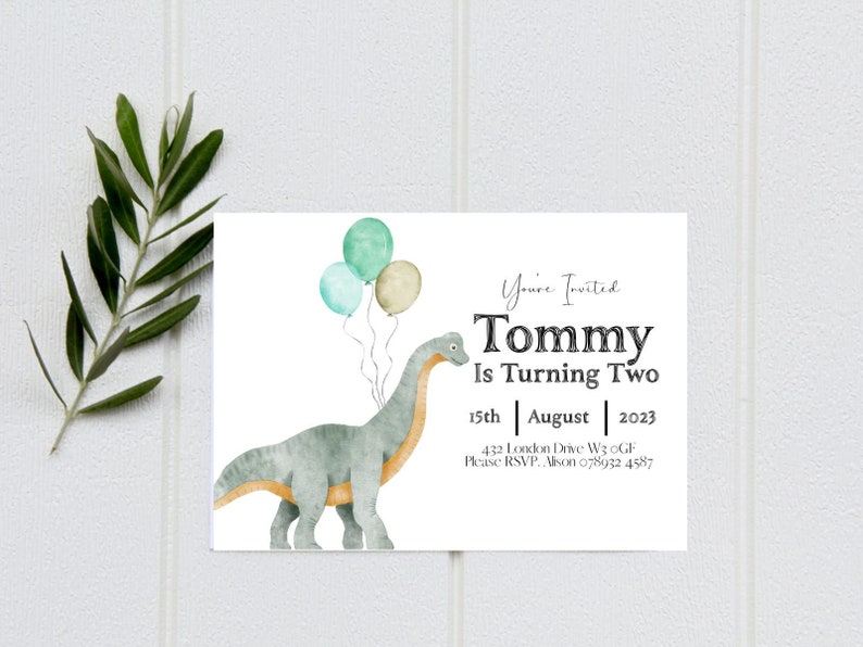 EDITABLE Dinosaur Dino Jurassic Balloons Plate Insert Topper Birthday ...