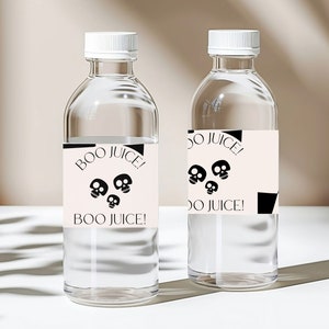 EDITABLE Halloween Water Label Spooky Water Bottle Label Halloween ...