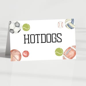 Editable Sports Food Labels, Ball Sport Birthday Party, Football Boys ...