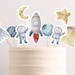 EDITABLE Astronaut Favor Label Rocket Thank You Label Planet Party ...