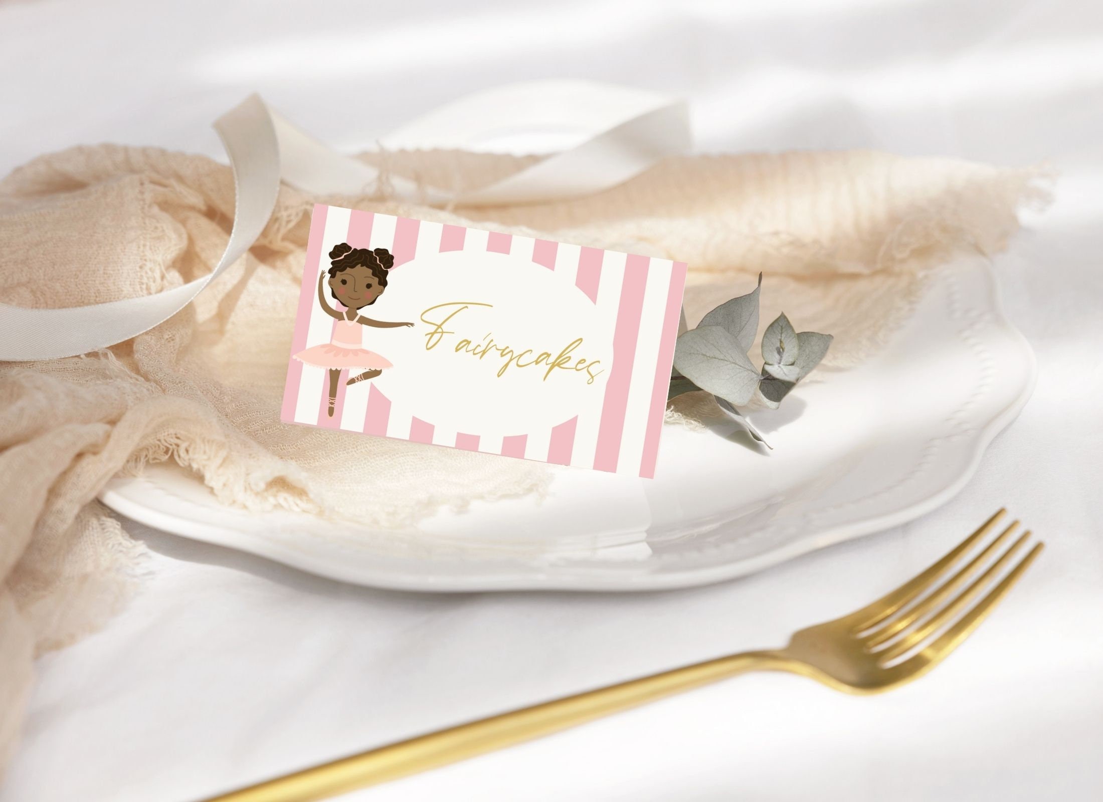 EDITABLE Ballerina Birthday Thank You Tag Ballet Dancer Favor Bag ...