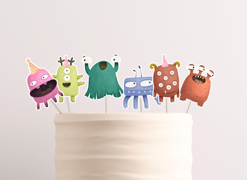 Printable Monster Garland Little Monsters Banner Monster Birthday Party ...