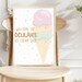 Editable Ice Cream Menu Heres the Scoop Party Sign Summer Birthday ...