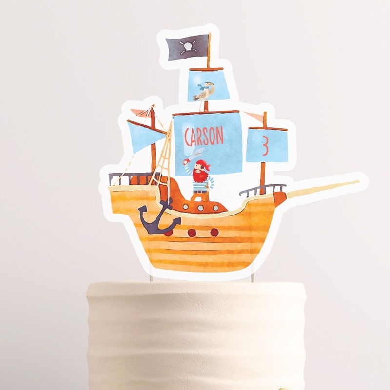 Ship Cake Topper - Etsy