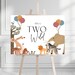 Editable Safari Animals Welcome Sign Jungle Animals Party Sign Zoo ...
