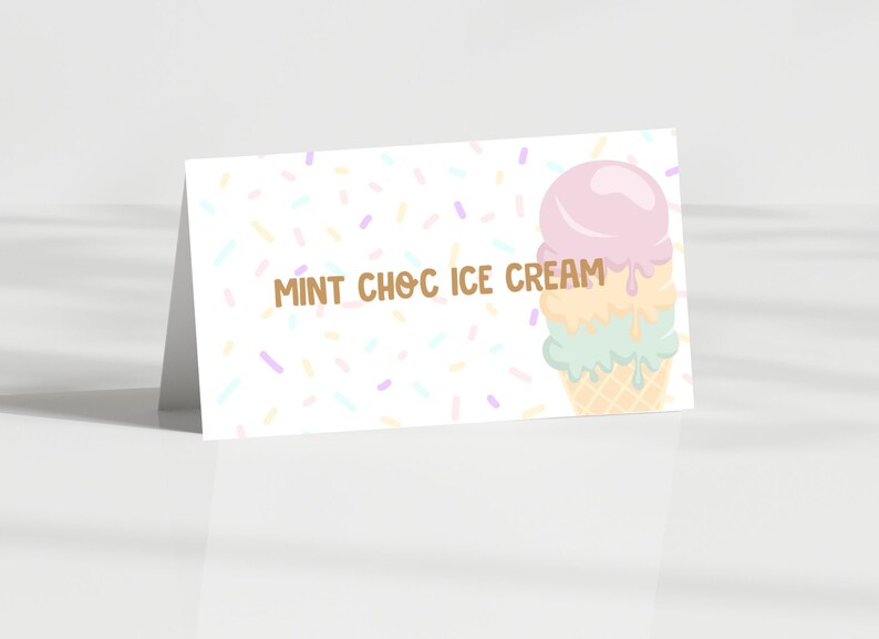 Editable Ice Cream Party Sign Heres the Scoop Welcome Sign Summer ...