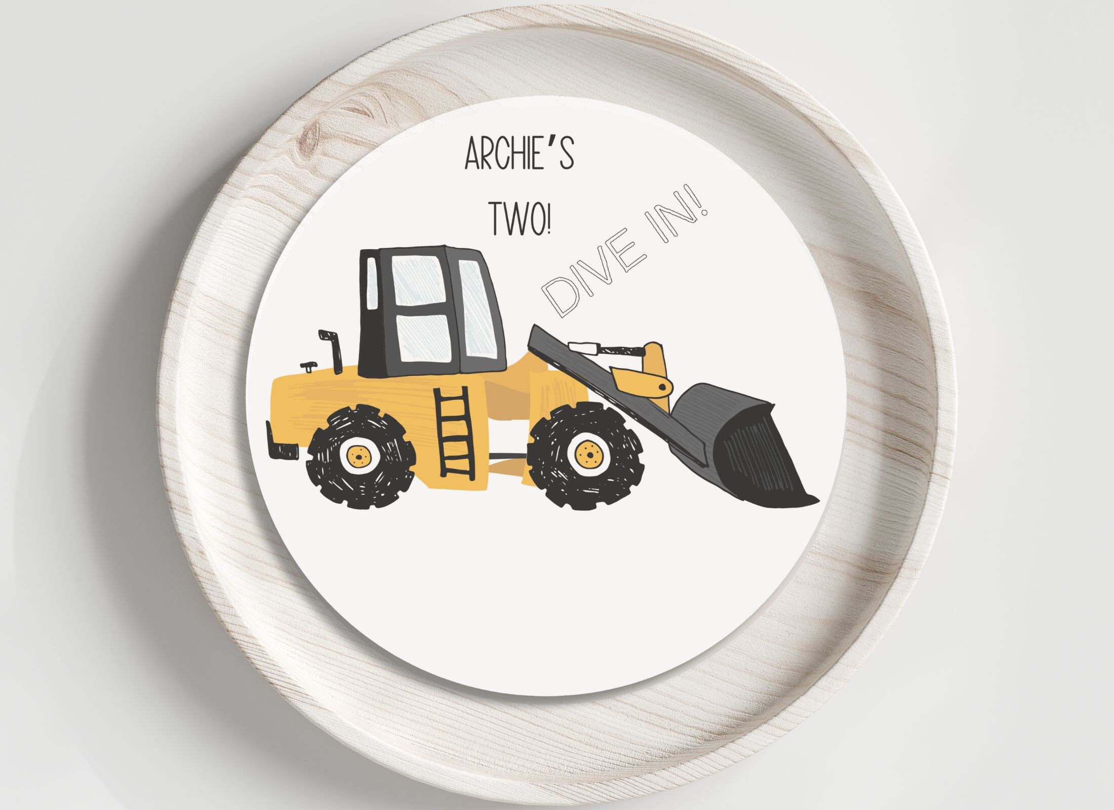 Construction Party Banner Digger Birthday Party Bunting Dumper Truck ...