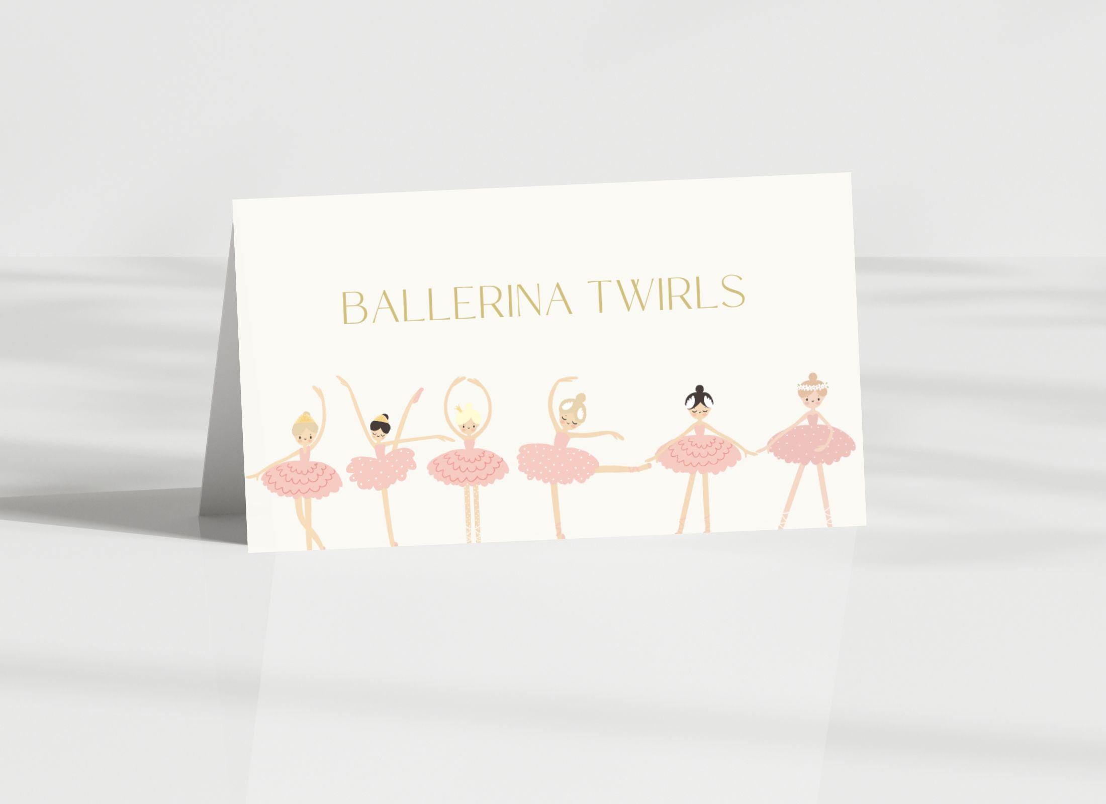 EDITABLE Ballerina Invite, Instant Download Ballet Invitation, Ballet ...