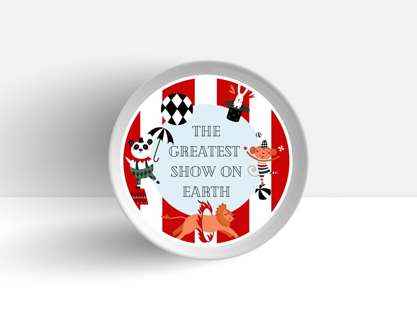 EDITABLE Circus Greatest Show Carnival Thank You Tag Favour - Etsy