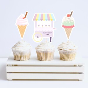 Editable Ice Cream Party Sign Heres the Scoop Welcome Sign Summer ...