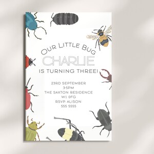Printable Bug Cake Topper Outdoor Party Cake Toppers Insect Birthday ...