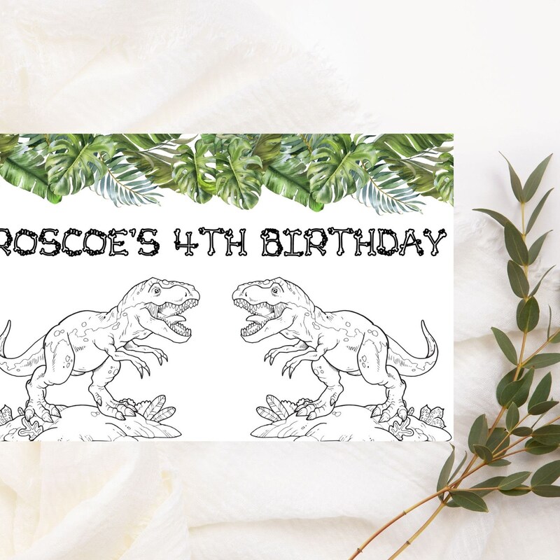 Dinosaur Placemat - Etsy