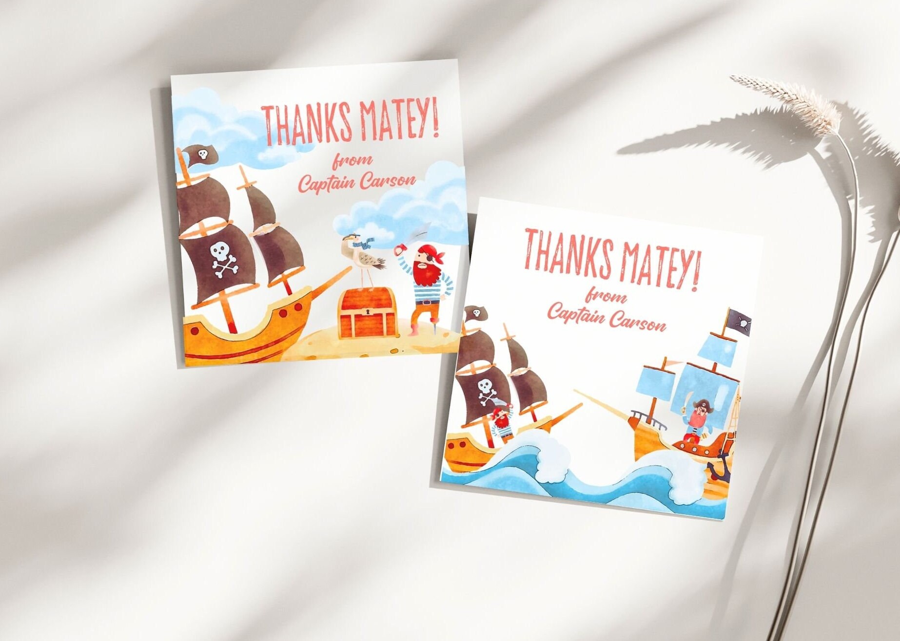 EDITABLE Pirate Welcome Sign Ahoy Matey Birthday Party Signs Instant ...