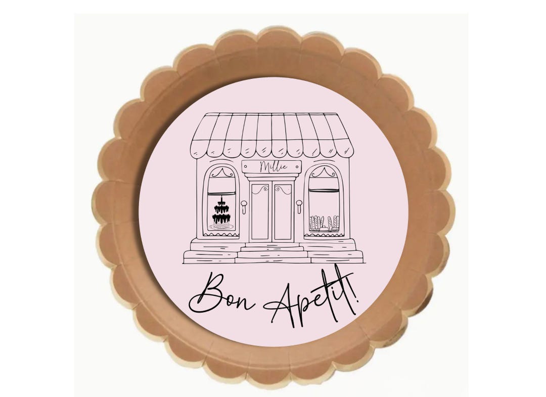 Editable Paris Plate Topper, French Cafe Plate Insert, Parisian Table ...