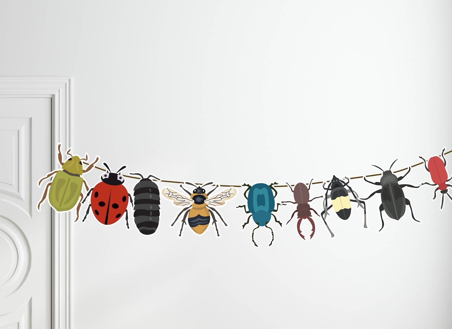 Printable Bug Garland: Insect Birthday Party Banner (digital Download ...