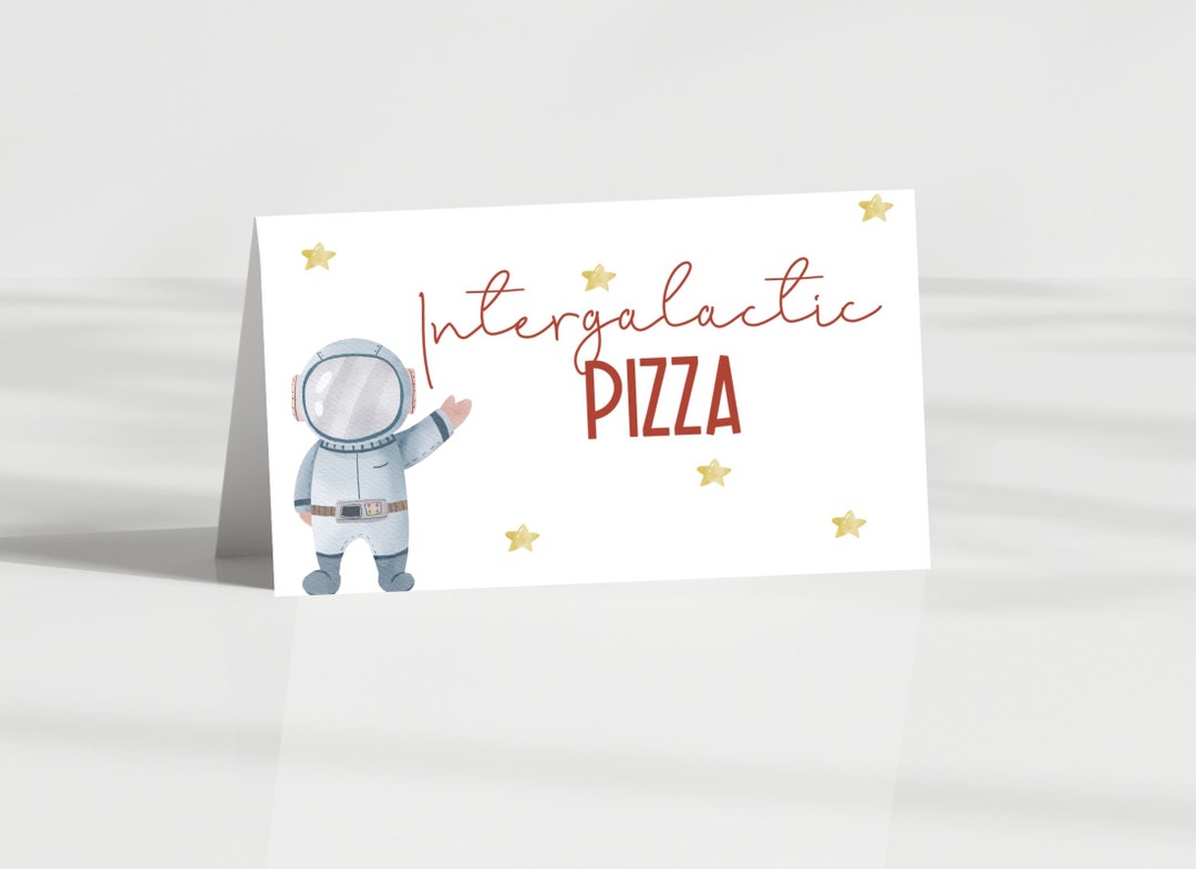 EDITABLE Astronaut Food Labels Rocket Tent Label Planet Party Birthday ...