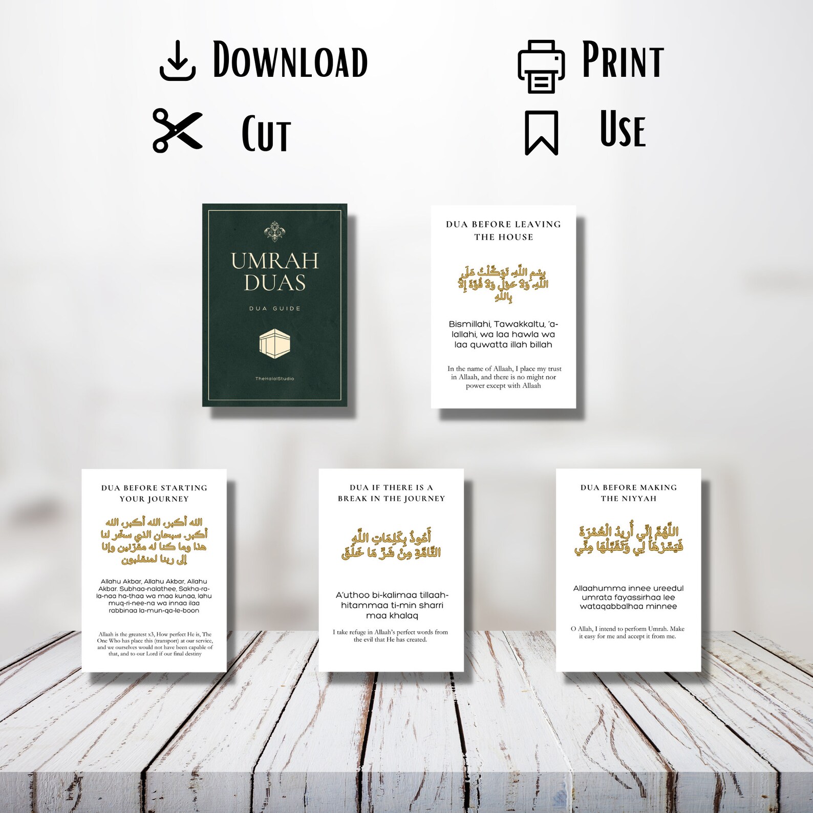 Luxury Umrah Dua Printable Umrah Green Cards Umrah Guide - Etsy UK