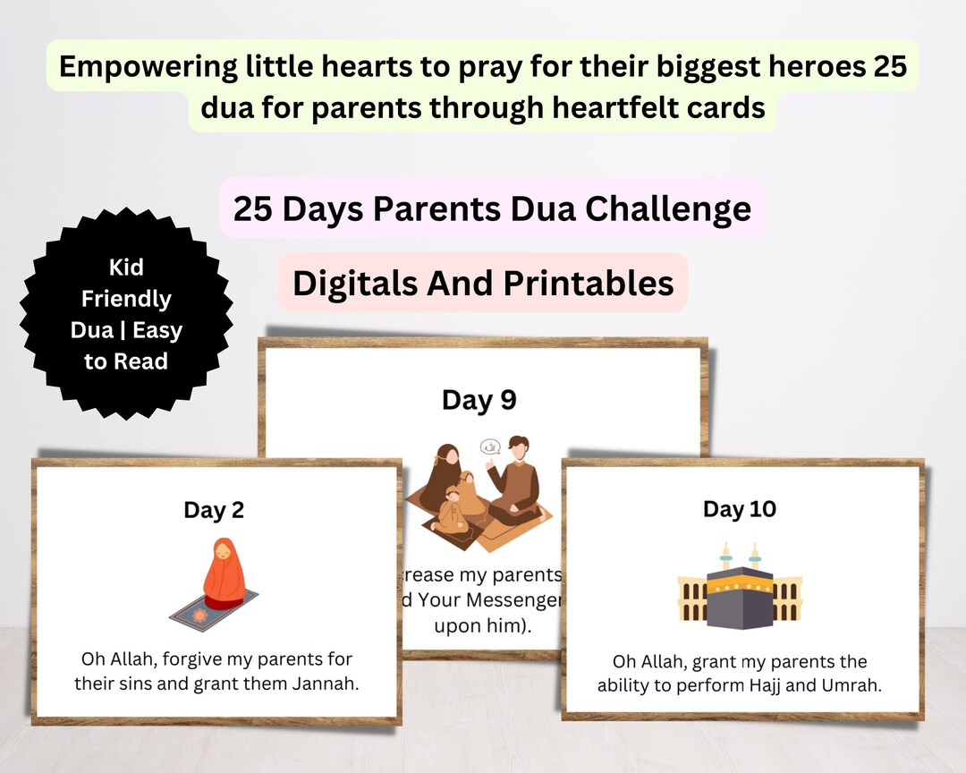 Dua for Parent of the Kids Prayer Islam Journal Islamic Printable Kids ...
