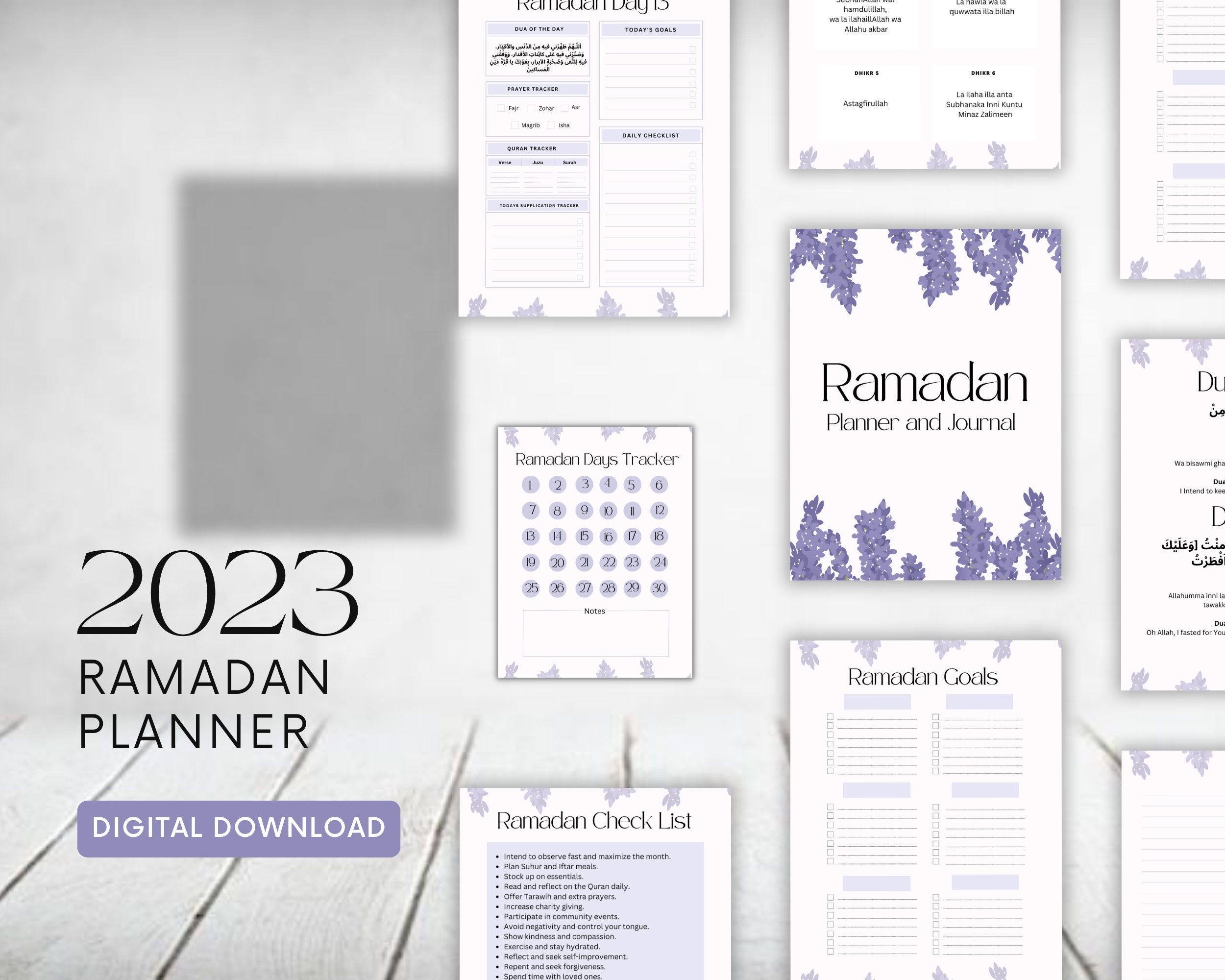 Ramadan Printable Planner Muslim Daily Planner Ramadan Journal Digital ...