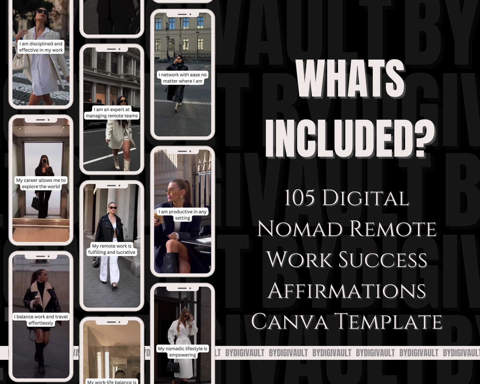 105 Digital Nomad Remote Work Success Affirmations Work From Home Reels ...