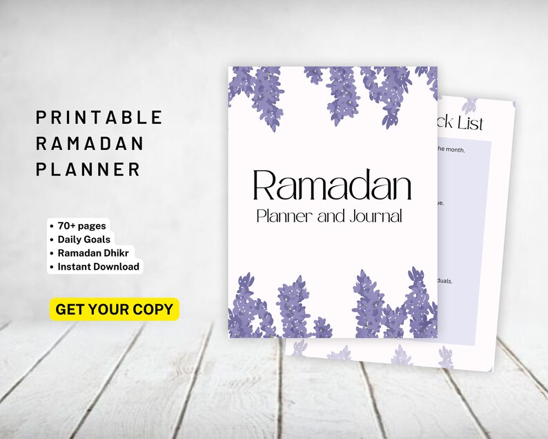 Ramadan Printable Planner Muslim Daily Planner Ramadan Journal Digital ...
