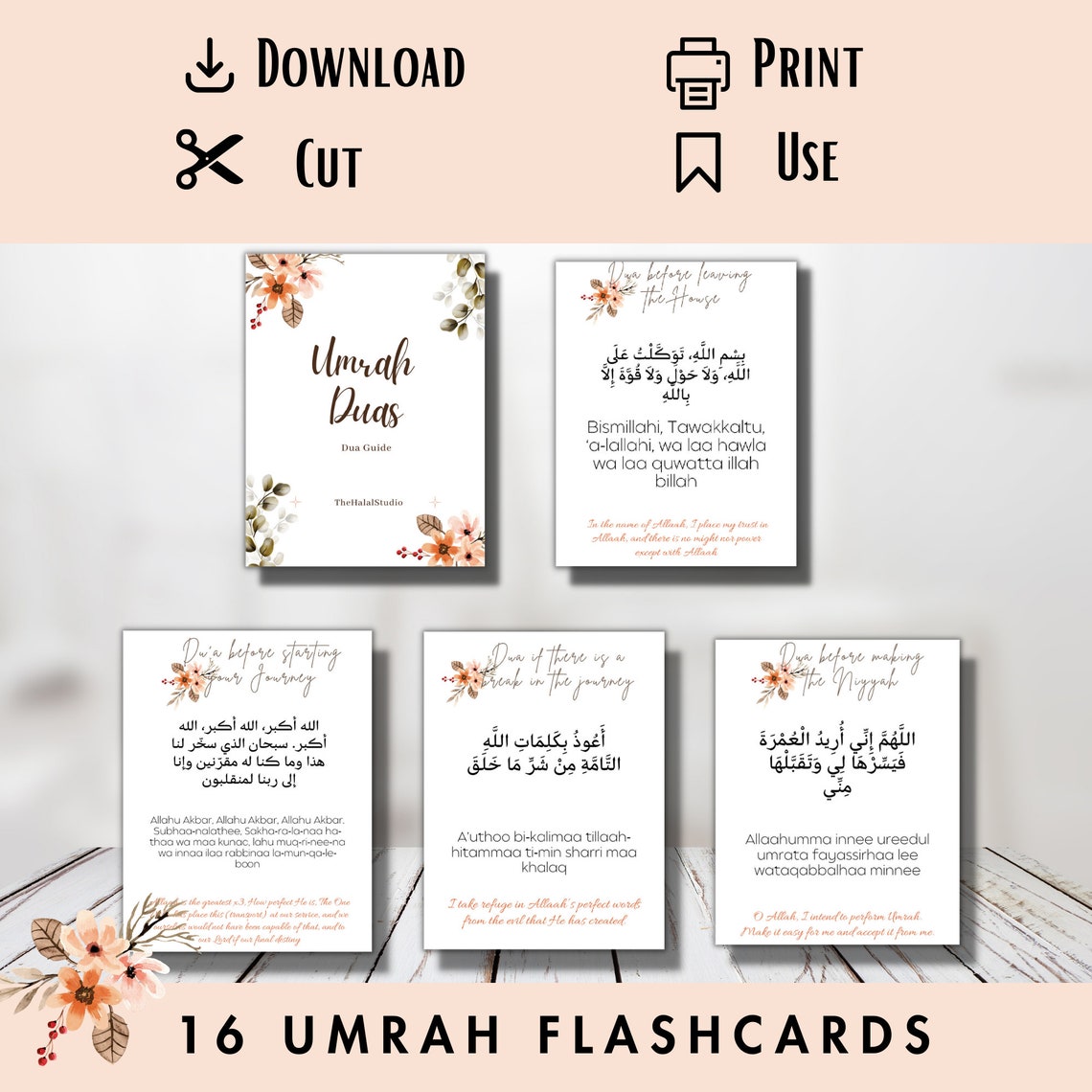 Beautiful Umrah Dua Printable Umrah Dua Cards Umrah Guide Printable ...