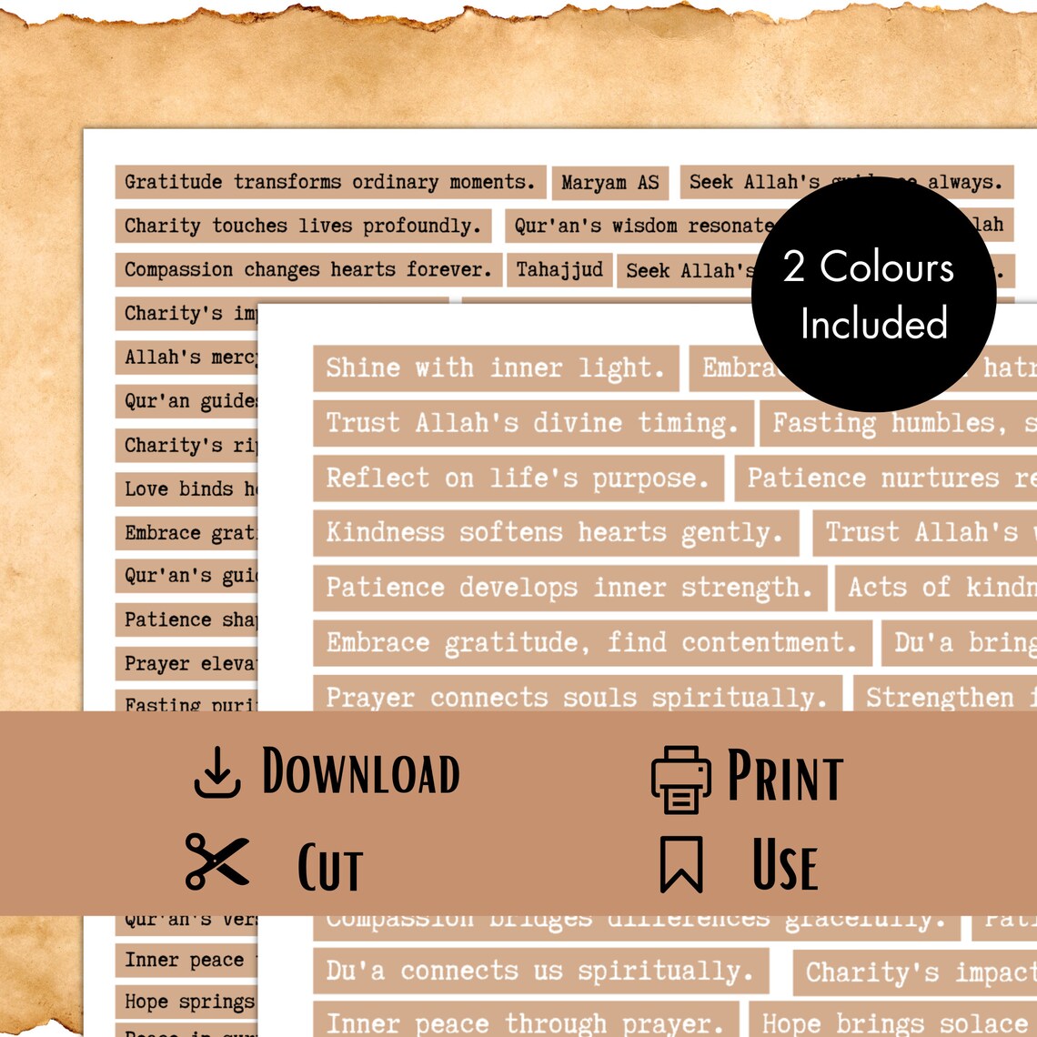 350+ Islamic Sticker Bundle | Islamic Vintage Label Sticker | Islamic ...