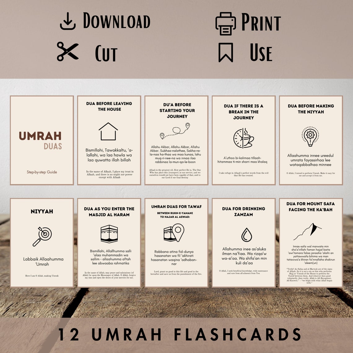 Umrah Dua Printable Umrah Cards Umrah Guide Printable Umrah Dua Umrah ...