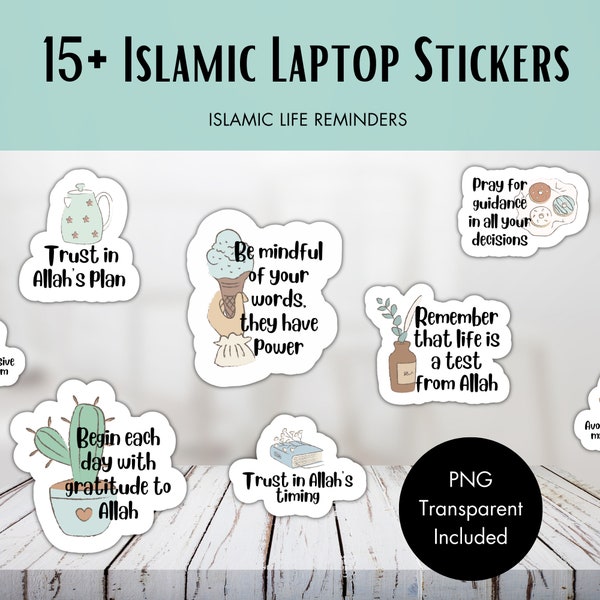 Islamic Stickers Printable - Etsy