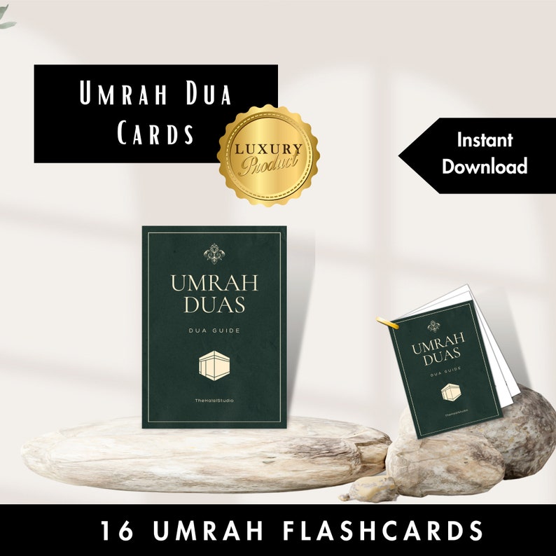 Luxury Umrah Dua Printable Umrah Green Cards Umrah Guide - Etsy UK
