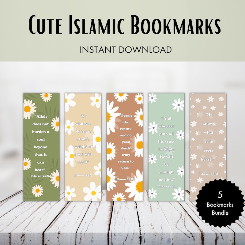 Islamic Bookmarks - Etsy